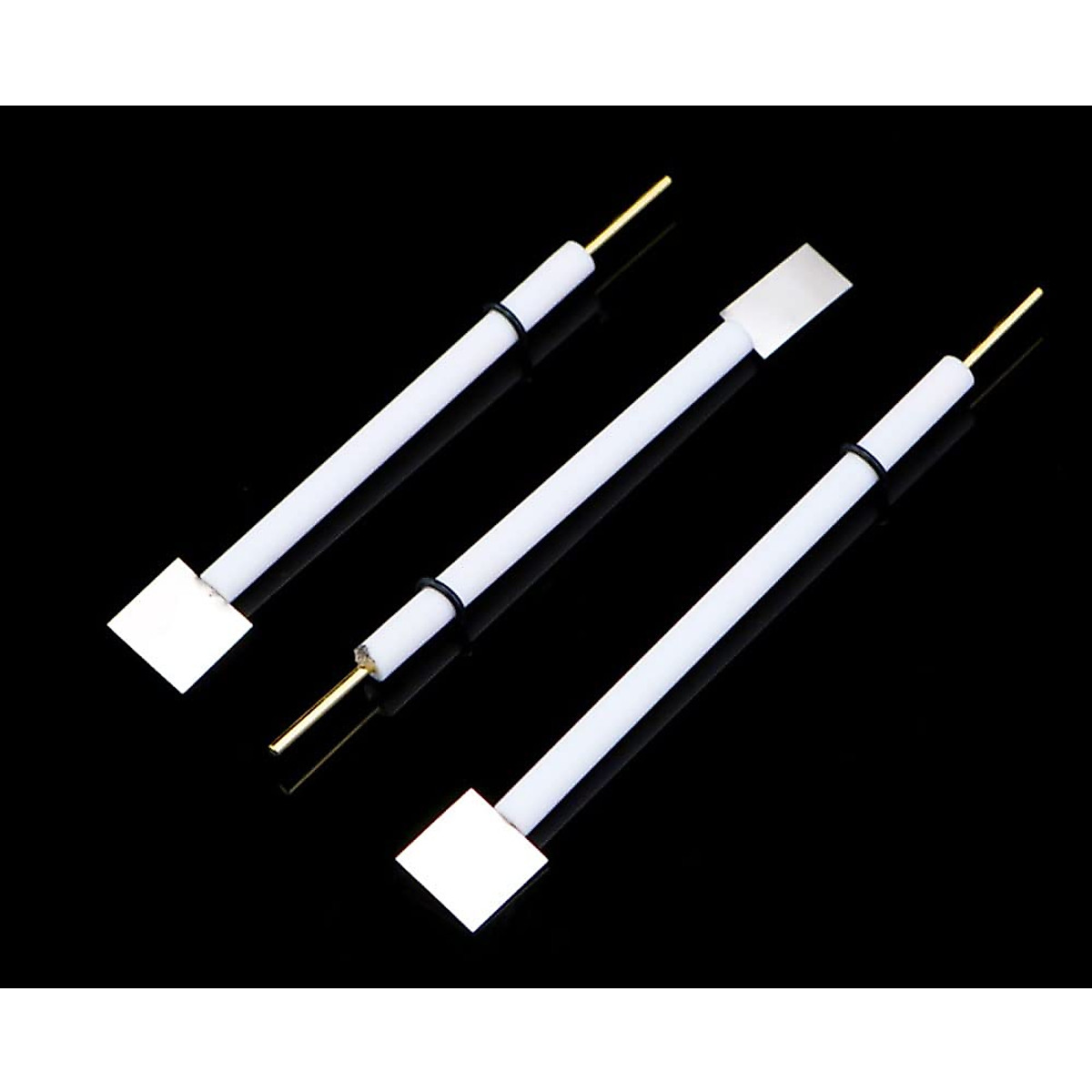 Platinum Electrode, Electrochemistry Electrolytic Analysis Pt Electrodes, Purity 99.99% Platinum Plate Electrode, Coated with PTFE Insoluble Anode for Substance Analysis 1 Pcs (15X15X0.1mm)