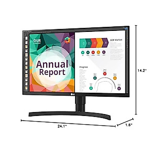 LG 27BN85UN-B 27” IPS UHD 4K Monitor (3840x2160) with USB Type-C, VESA DisplayHDR 400, MAXXAUDIO Built-in Speakers, Gamer, FPS, or RTS Mode, Radeon FreeSync™, Dynamic Action Sync & Black Stabilizer