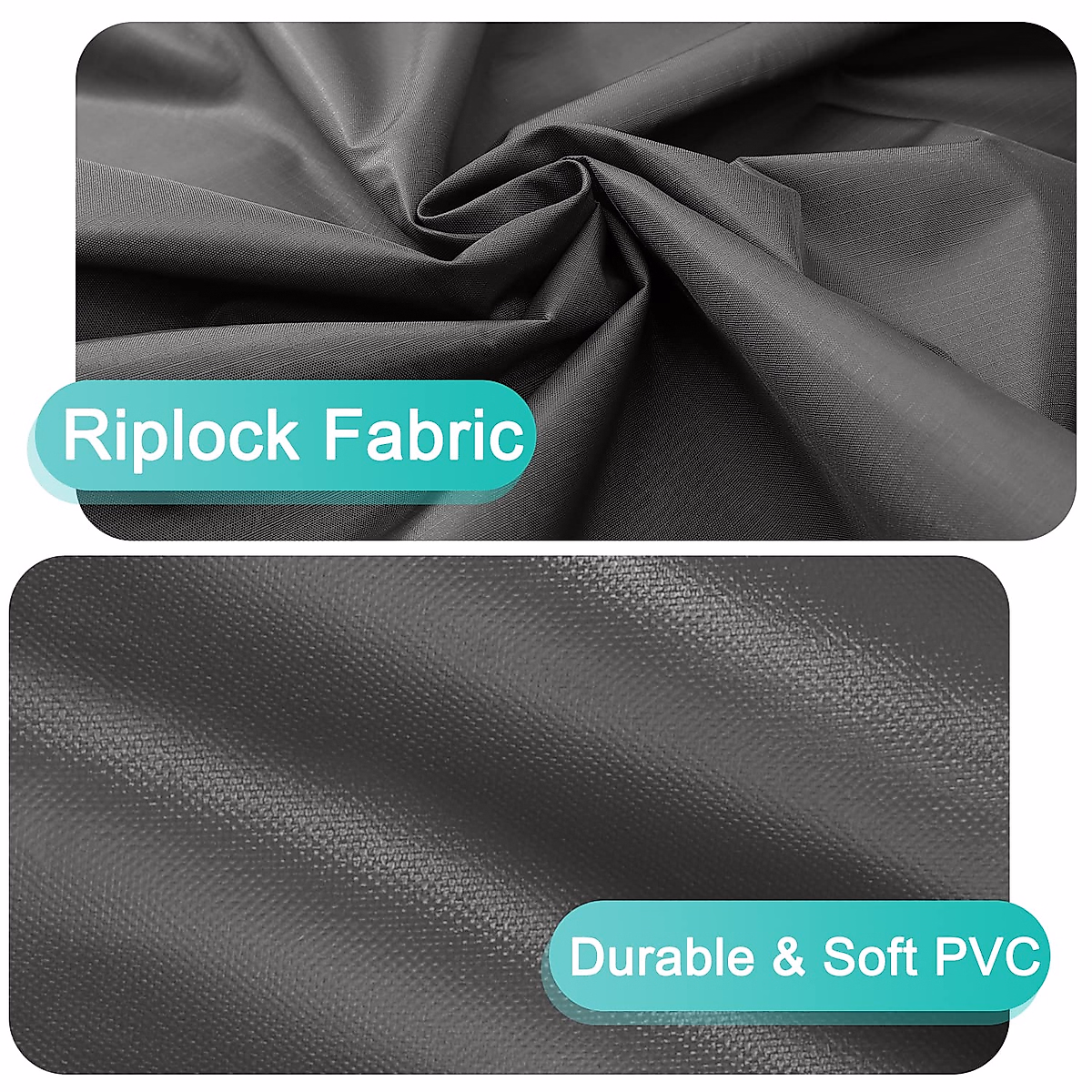 ABCCANOPY Stackable Seat Cover Furniture Cover Outdoor Waterproof Chair Cover Windproof and Dustproof Tear and Uv Resistance Universal Chair Cove 38x35x20x31 Grey