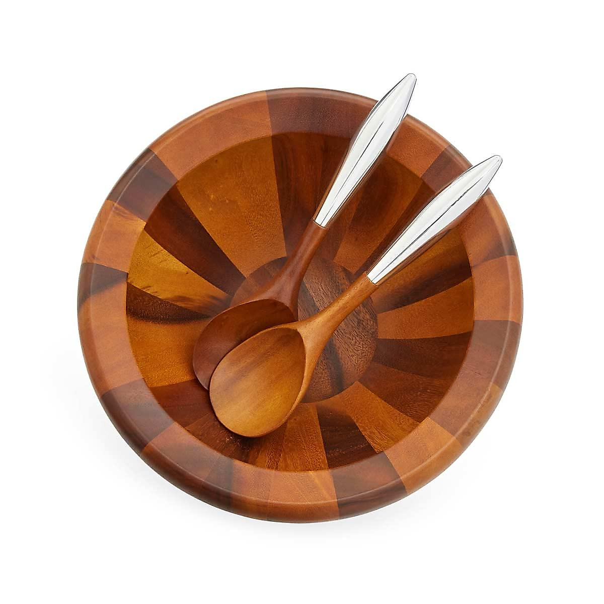 Nambe Yaro Salad Bowl with Servers