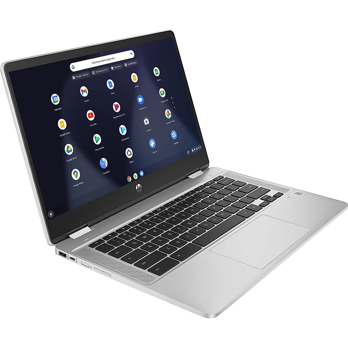 HP 2022 Newest X360 2-in-1 Chromebook 14" HD Touchscreen, Intel Celeron N4500(Up to 2.8GHz), 4GB DDR4 RAM, 32GB eMMC, WiFi, Bluetooth, Webcam, USB Type-C, Chrome OS, Silver