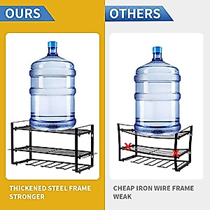 Newisdomake Power Tool Organizer, Drill Rack for Battery Handheld Power Tools, 3 Layers Cordless Tool Organizer, Compact Design Power Tool Holder Suitable for Garage/Pantry/Kitchen/Laundry/Mud Room