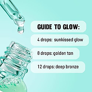 Isle of Paradise Self Tanning Drops, Medium (Golden Glow) - Vegan and Cruelty Free Self-Tan Drops, 1.01 Fl Oz