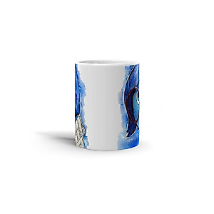 Ceramic Coffee White Mug Inside Tea Home Out 15 11 Oz Watercolor Dishwasher Sadness Microwave Wedding Birthdays Cup Party Safe Holidays