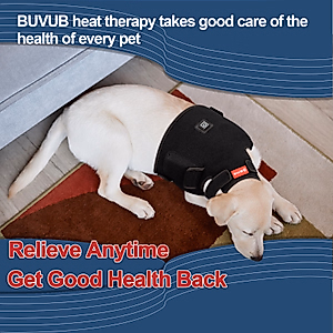 BUVUB Heating Dog Neck Shoulder Brace for Dogs with Back Pain Cervical IVDD, Shoulder & Neck Pain, Spinal Arthritis, Chronic Joint Pain, Post Surgery Recovery (Mdium)
