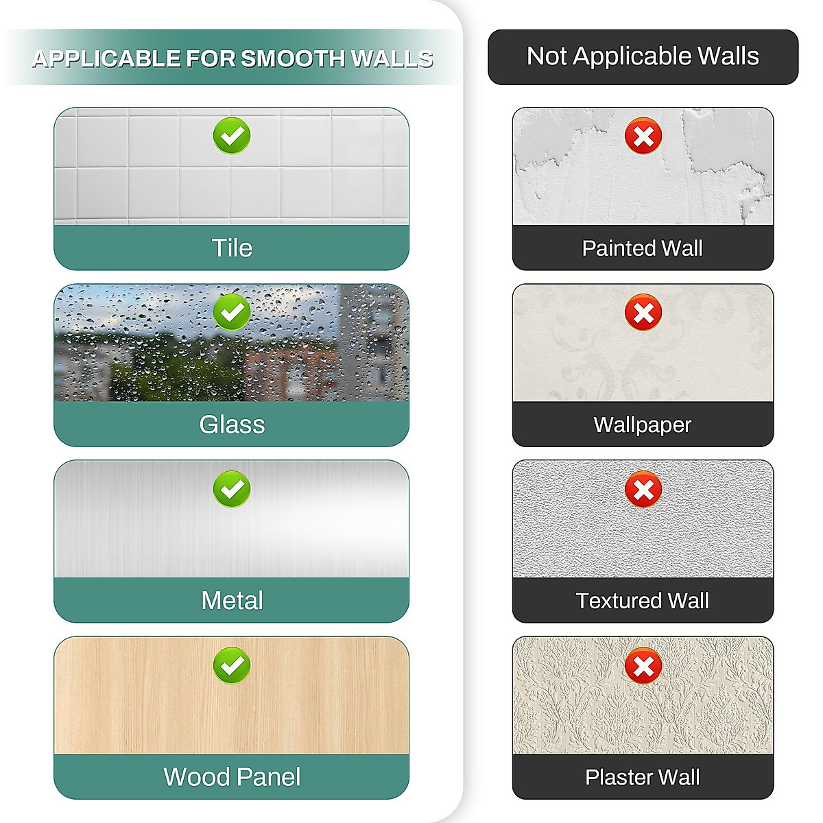 Oasiteege Adhesive Towel Hooks for Bathroom, Stainless Steel Wall Towel Holder Rack for Hanging, Stick on Waterproof Coat Hanger for Shower RV Apartment Renter, 4 Pack Black Bathroom Accessories Decor