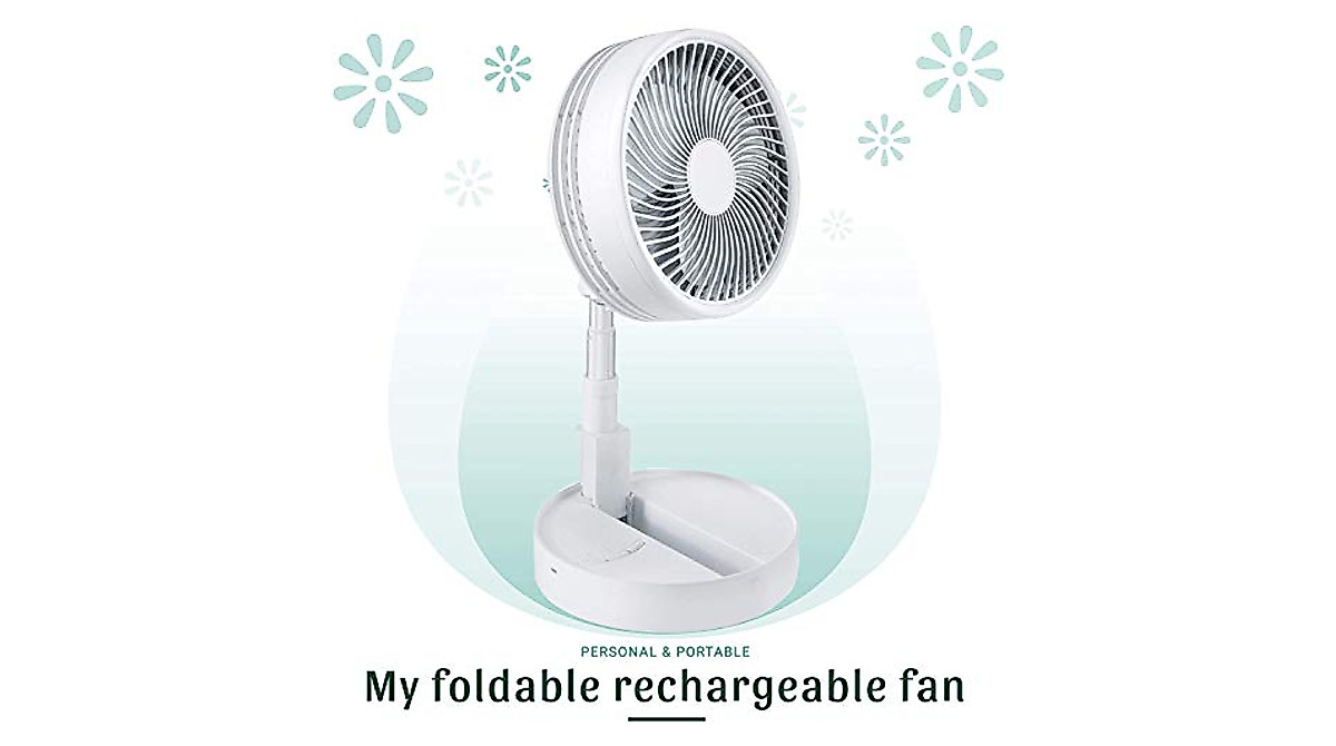 Bell+Howell My Foldaway Fan - Portable & Rechargeable