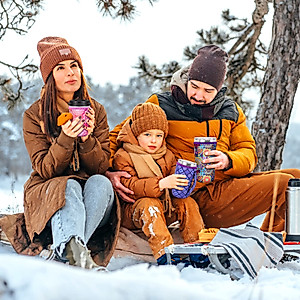 6 PCS Reusable Iced Coffee Cup Sleeves Mandala Flower Style Cup Cover Coffee Cup Neoprene Insulator Sleeves Suitable for Hot Cold Coffee or Ice Drink for 16-32oz Coffee Beverage Milk Cold Hot Drinks