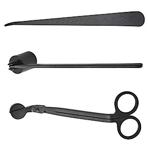 Hemoton Wedding Favors 3pcs Candle Accessory Set Candle Cutter Candle Snuffer Candle Wick Trimmer Candle Wick Dipper Candle Extinguisher for Wedding Valentines Day Holiday