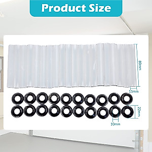 Gazechimp 70mm Garage Door Hinge Quiet Roller Sleeves, Garage Track Replacement Parts Precision Bearings High Load Standard Rollers Hardware Tools