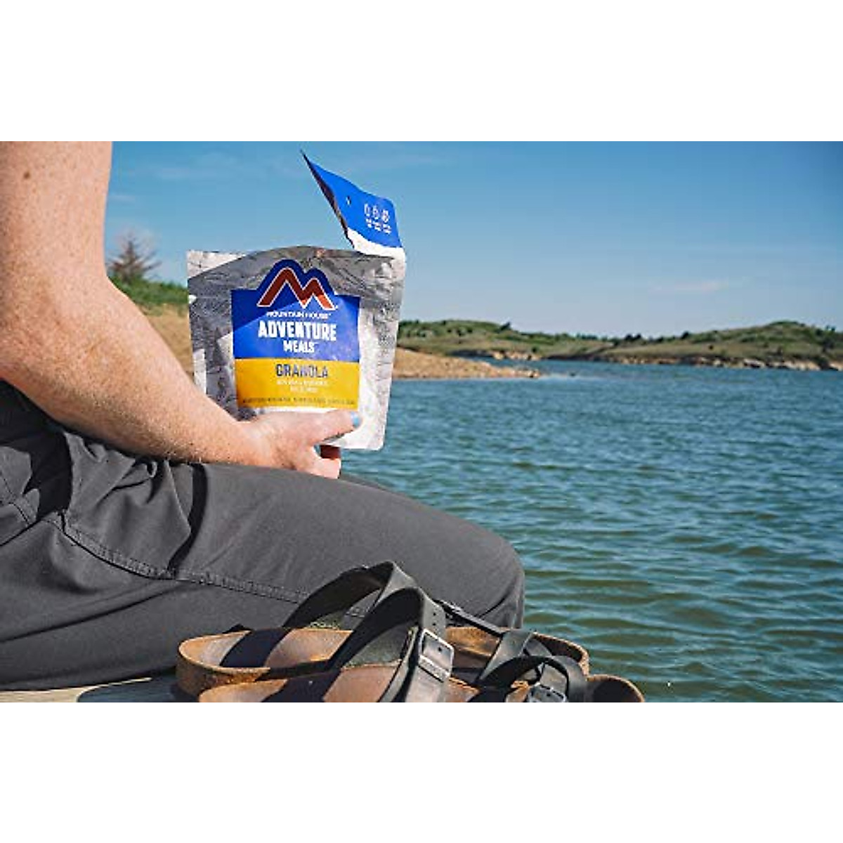 Mountain House Granola with Milk & Blueberries | Freeze Dried Backpacking & Camping Food | 2 Servings