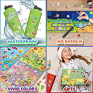 3000+PCS Kids Stickers for Water Bottles, 18 Themes with Cars Food Trucks Plant, Animal Stickers for Toddlers Students Teachers Adults Parent, Cute Stickers for Journaling Gift Laptop Phone