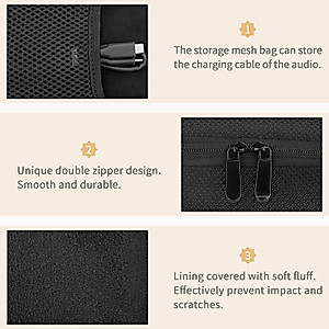 Yinke Hard Case for Marshall Emberton Bluetooth Speaker, Hard Organizer Portable Carry Cover Storage Bag (Emberton Black)