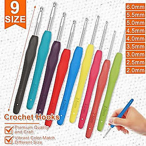 XSEINO Crochet Kit with Crochet Hooks Yarn Set - Premium Bundle includes 40 Colors Crochet Yarn Balls, Crochet Kit, Accessories Kit, Crochet Bag and Lot More - Starter Pack for Kids Adults