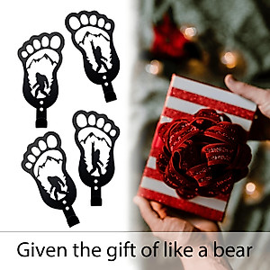 Ecqizer Bigfoot Yard Decor Strikingly Intricate Sasquatch Gang Garden Statue Bigfoot Hooks for Garden Ideal Bigfoot Family Wall Pediment for Home Perfect Bigfoot Sasquatch Gifts