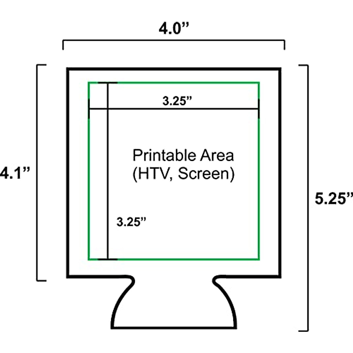 Blank Magnetic Can Coolie (2 Pack Neon Blue)
