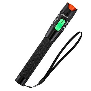 GOCHANGE 30mW 30KM Visual Fault Locator, Fiber Optic Cable Tester Meter, Red Light Cable Test Equipment for 2.5mm Universal Connector, FC to LC Adapter for CATV Telecommunications