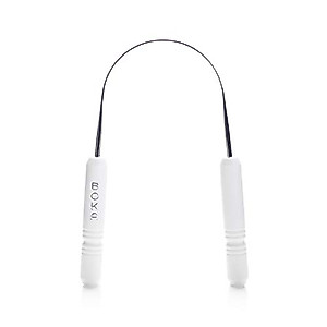 Boka Rasana Stainless Steel Tongue Cleaner and Scraper with Linen Travel Pouch, Remove Tongue Buildup and Freshen Breath (Pack of 1)