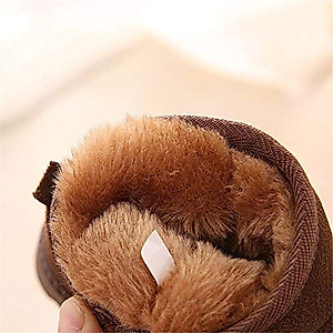 MK MATT KEELY Winter Boots Boys Girls Soft Warm Shoes Toddler Black Snow Boots 10 Toddler Khaki