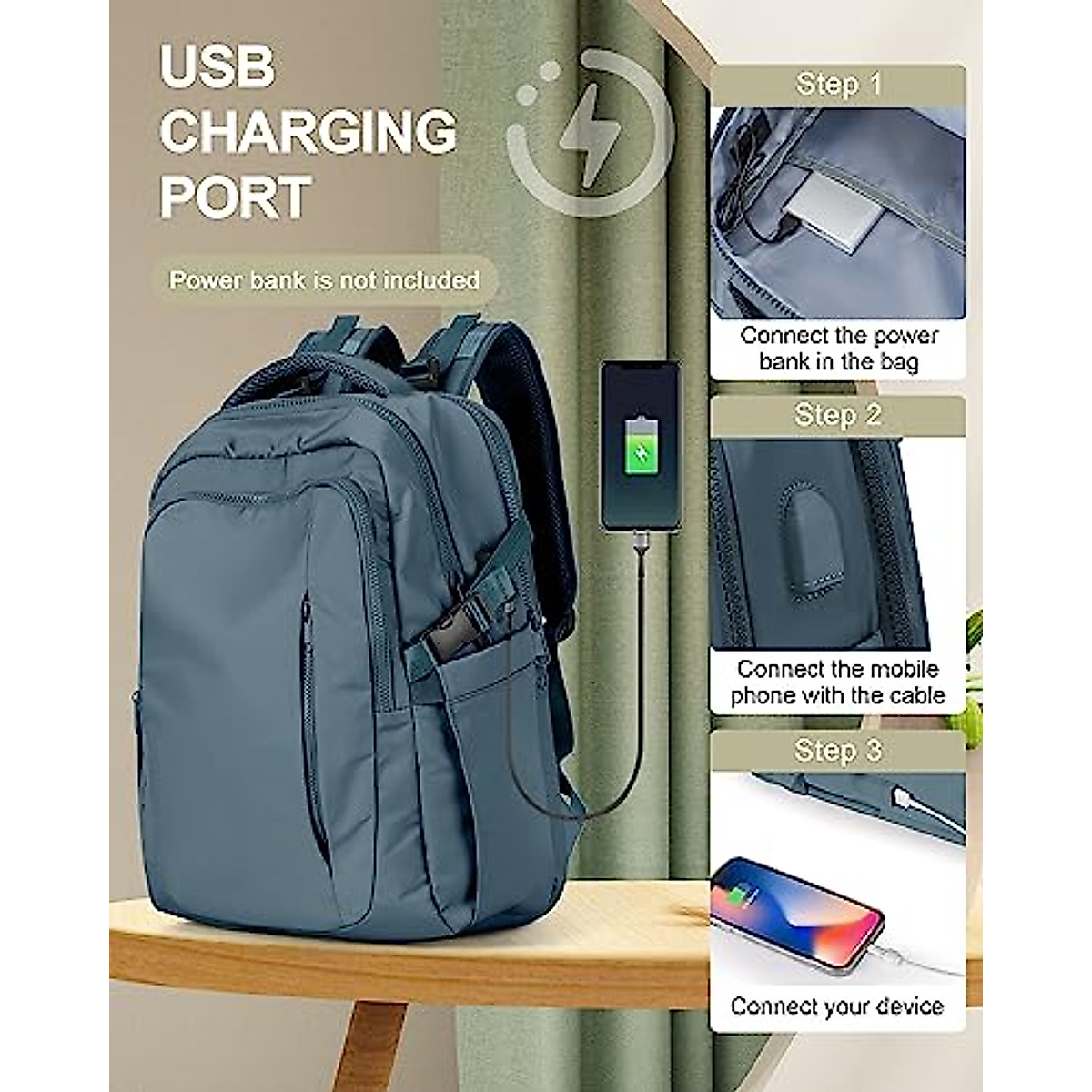 suwasp Large Travel Backpack for Women Carry On Backpack Hiking,Laptop Backpack for Men,Flight Approved Luggage Backpack Airline Approved