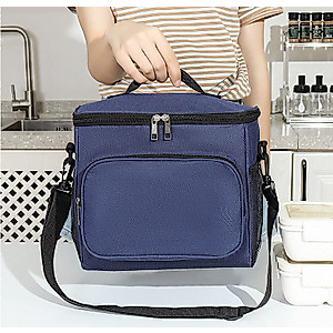 MTUERANC Lunch Bag Bento Bag Women/Men Insulated Lunch Box Lunchbox, Adults Lunch Tote, Reusable Leakproof Bento Box Cooler Bag with Adjustable Shoulder Strap for Work Office Picnic(Red)