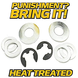 HD Switch Front Wheel Bearing Bushing & Hardware Rebuild Kit Replaces Husqvarna Craftsman AYP Poulan Huskee Weed Eater Roper Ryobi 532124959 532009040 583652701 106732X613 491334MA Lawn Mower Tractor