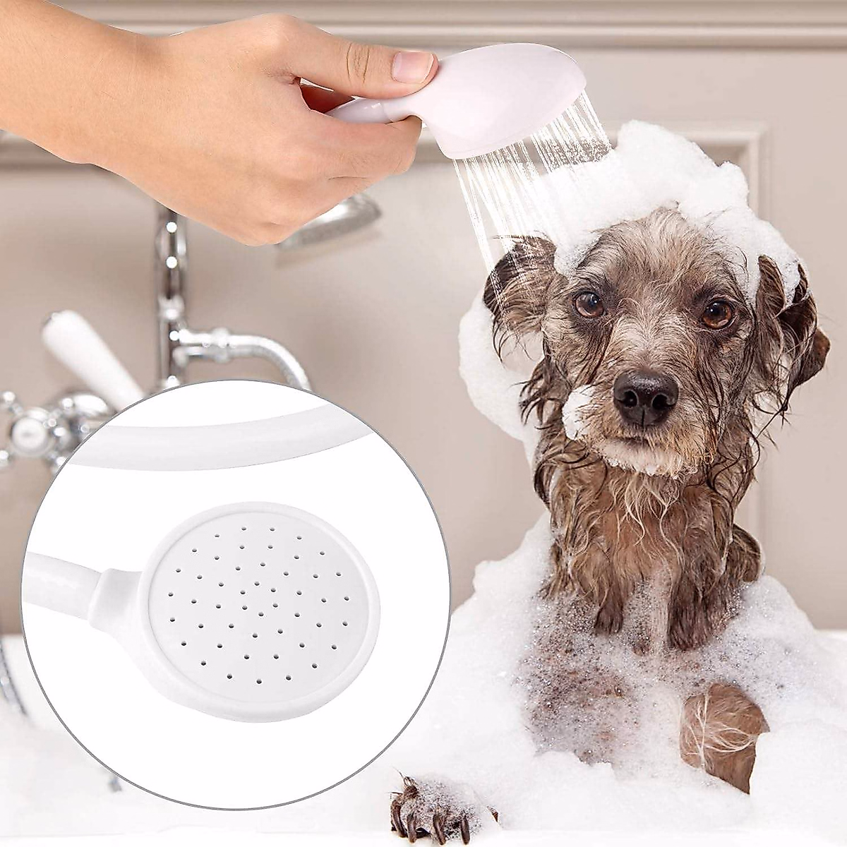 Sink Spray Rubber Hose, Sink Hose Attachment for Faucet Portable Sink Hose Faucet Sprayer, Shampoo Sprayer Hose for Dog, Pets, Bathing Baby, Washing Hair, Rinsing Vegetables.