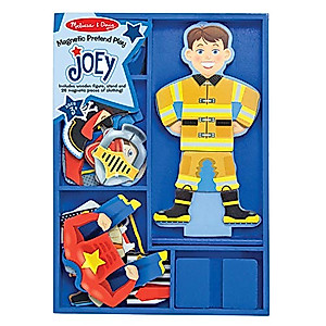 Melissa & Doug Joey Magnetic Wooden Dress-Up Pretend Play Set (25+ pcs) for Toddlers and Preschoolers Ages 3+