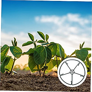 MERRYHAPY 5 Pcs Plant Holder Greenery Pergola Brackets Plastic Serving Tray Rose Bush Trellis Climbing Trellis Cane Grip Plant Trellis Round Plant Fixator Ring Plant Support Trellis Green M