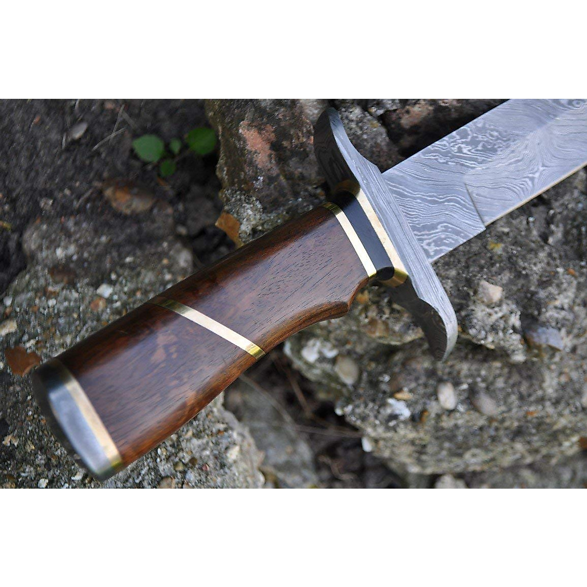 Perkin Outstanding Value - Custom Handmade Damascus Hunting Knife - Mini Sword