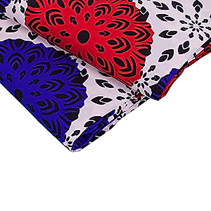 African Fabric 6 Yards BintaRealwax 100% Polyester Ankara Fabric for Party Dress FP6427