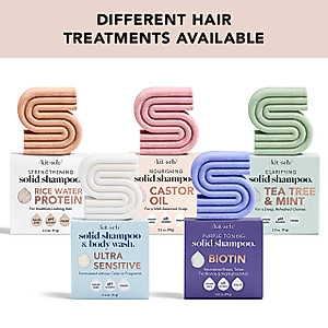 Kitsch 2-in-1 Shampoo Bar & Body Wash Bar for Sensitive Scalp & Skin, Made in US, Ultra Sensitive Shampoo Bars for Hair & Body, Vegan Soap Bar, 5 Ingredients Only, Scent Free, Paraben Free, 3.2oz