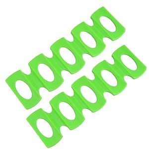 DOITOOL Foldable Water Bottle 2pcs Bottle Stacking Mat Foldable Silicone Bottle and Can Stacker Can Holder Rack Space Saver Organizer for Refrigerator Pantry Countertop Cabinet Green Soda Fridge