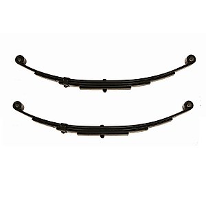 LIBRA Trailer Leaf Spring 4 Leaf Double Eye 1750lbs Cap for 3500lbs Axle -Set 2
