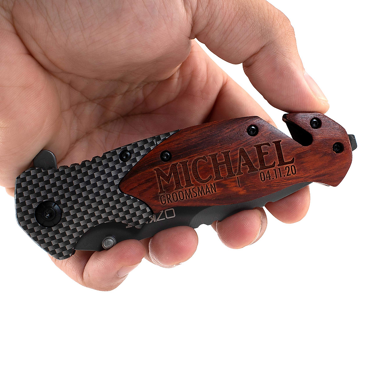 Set of 6, Groomsmen Gifts, Personalized Groomsmen Pocket Knife w/Name, Title & Date, Groomsman Gift for Wedding, Custom Groomsmen Gifts Pocket Knives, Groomsman Gifts for Men