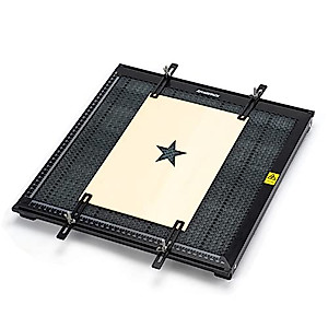 F2 Honeycomb Working Table, ATOMSTACK Metal Laser Cutting Bigger Thicken Worktable 15.74 * 1.18 inch, Fast Heat Dissipation, Anti Skid Fixture Fixing, Scale line, for Engraver, - Black