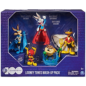 DC Comics, Looney Tunes Mash-Up Pack, Limited Edition WB 100 Yrs Anniversary, 5 Looney Tunes x DC Figures, 4-Inch Superhero Kids Toys for Boys & Girls