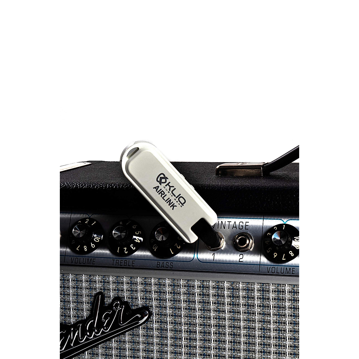 KLIQ TinyTune Pro Stage Tuner Pedal for Guitar and Bass and KLIQ Airlink 5.8 GHz Rechargeable Wireless Audio Guitar System Digital Transmitter/Receiver Set