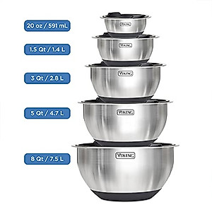 Viking 10-Piece Stainless Steel Bowl Set