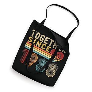 Together Since 1988 Vintage Couple 33rd Wedding Anniversary Tote Bag