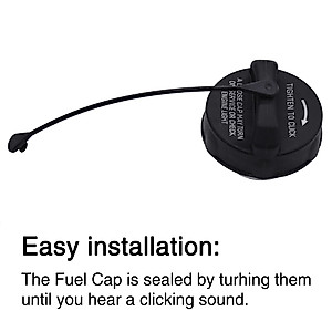 Fokes Gas Cap, Fuel Cap For 2003-2018 Jeep Wrangler JK, Wrangler TJ, Liberty, Cherokee, Compass, Commander,Grand Cherokee & Dodge Ram 1500 Journey Dakota Dart Caravan & Chrysler 200 300#52030387AB