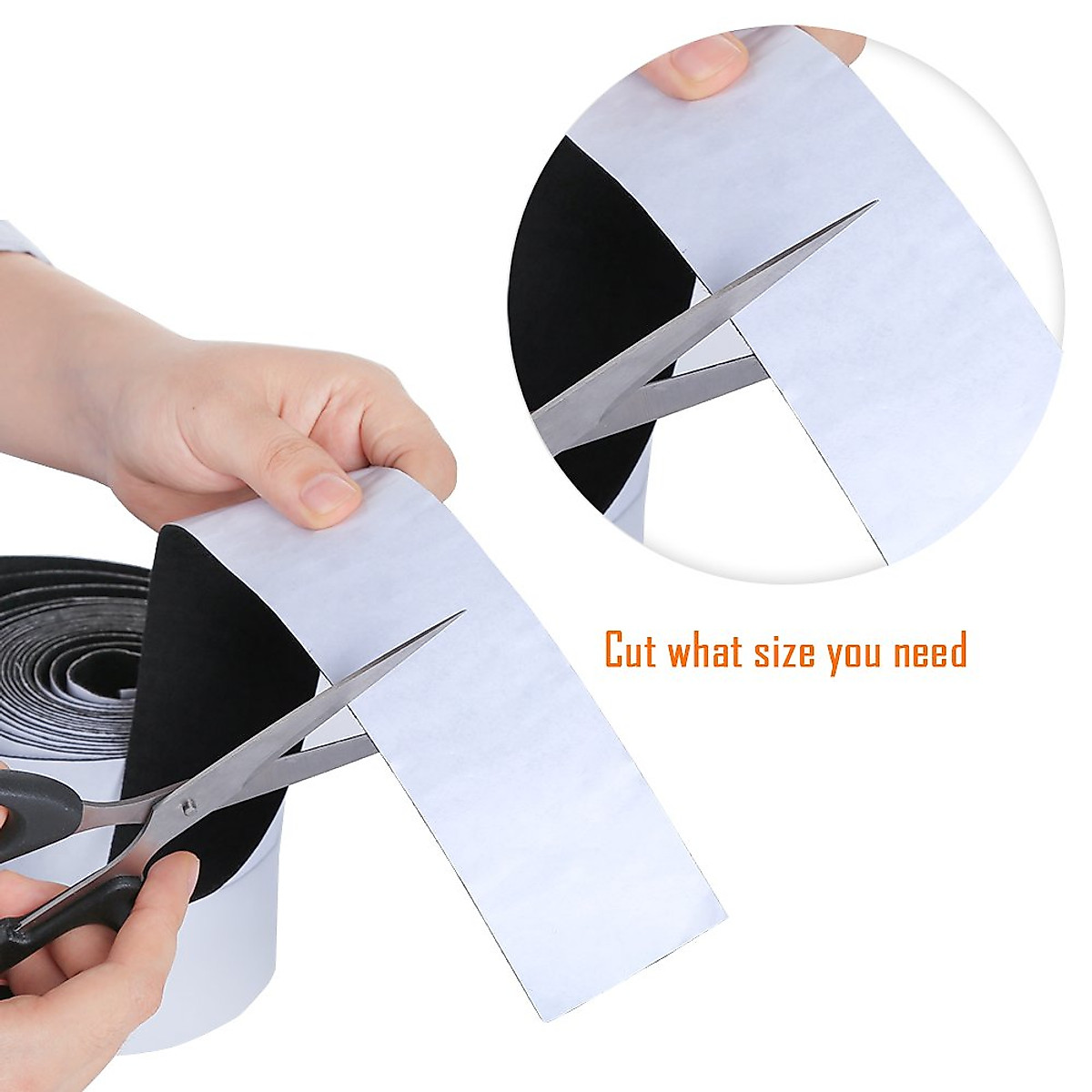 Pllieay 1 Pack Felt Tape in Self Adhesive, Polyester Felt Tape Furniture Felt Strips 1.96 inch x 0.04 inch x 14.7 feet for Furniture and Hard Surfaces