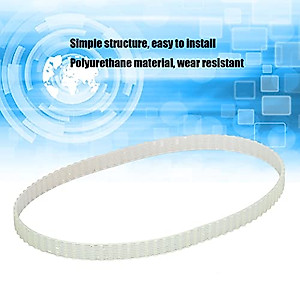 Mini Lathe Belt Replacement Parts,90 Teeth Mini Lathe Belt Replacement Transparent Timing Drive Geared Belt for 0618 0618‑3B, Mini Lathe Belt Replacement Parts Mini Lathe Belt Lathe Drive Belt T