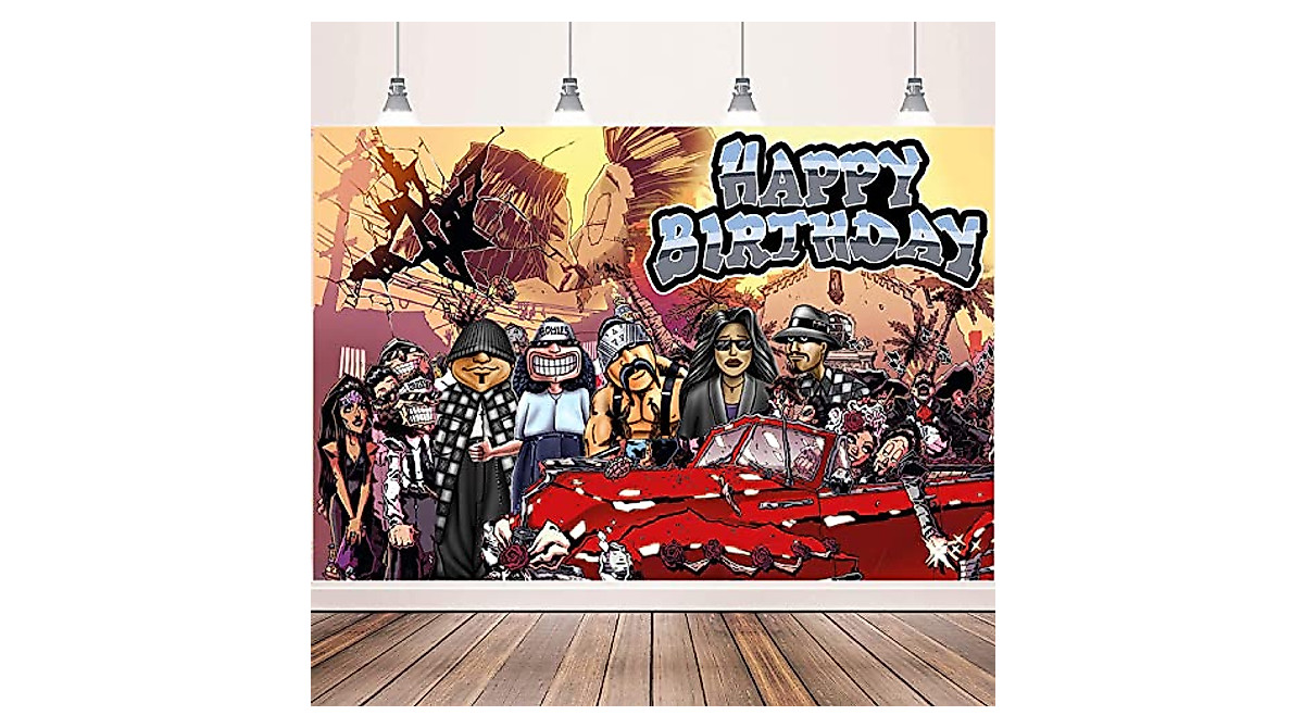 Homies Happy Birthday Backdrop - Cholo Party Decorations