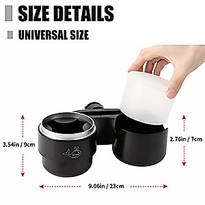 Funbliss 4 in 1 Stroller Cup Holder with Snacks Holder with Phone Holder,Deluxe Snack Pod Includes A Snack Catcher and Drink Holder,Free 2 Stroller Hooks,Grey