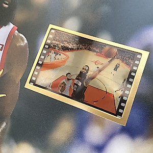 sufenvera Signed James Harden Memorabilia Film Photo Framed Poster,Basketball Star Artwork Collection,Gifts for James Harden Fans on Birthday Thanksgiving Christmas 10x8 Inches