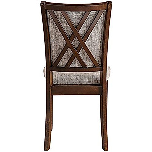 New Classic Furniture Amy 5-Piece Dining Table Set, Brown Cherry