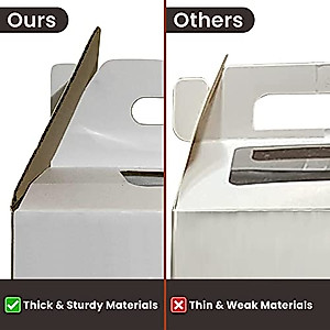 ValdiStore 4 Pack Tall cake boxes for tier cakes - 2 12 inch cake boxes 2 10 inch cake boxes Tall cake box cake boxes cake box cake carrier cajas para pasteles large cake box wedding cake boxes