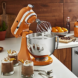 Stainless Steel Bowl Compatible with Kitchenaid Mixer 4.5/5QT，5 Quart Stainless Bowl for Kitchen Aid Mixing