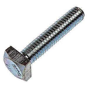 Small Parts FSC141SHB Grade A Steel Square Head Bolt, 1/4"-20" Thread Size, 1" Long (Pack of 25)